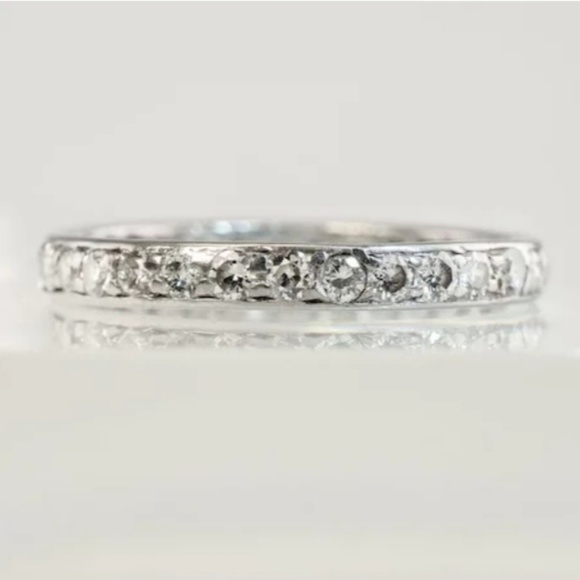 Tiffany & Co. | Jewelry | Authentic Tiffanyco Vintage Diamond Eternity ...